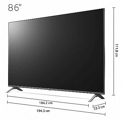 טלוויזיה ''86 LG 4K דגם 86UN8080 | טלויזיות | מערכות צפיה ושמע