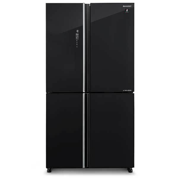 מקרר 4 דלתות בנפח 608 ליטר SJ-9160 נירוסטה/נירוסטה מושחרת רוחב 89 ס''מ