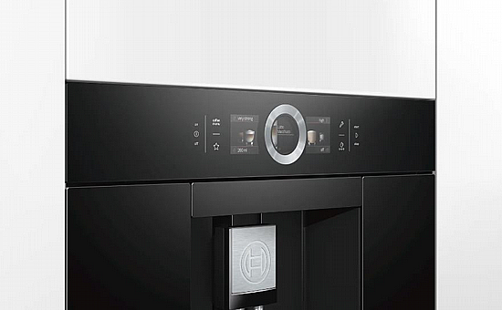 מכונת קפה אינטגרלית Bosch CTL636EB6 בוש זכוכית שחורה דגם 2024! | מכונות ...