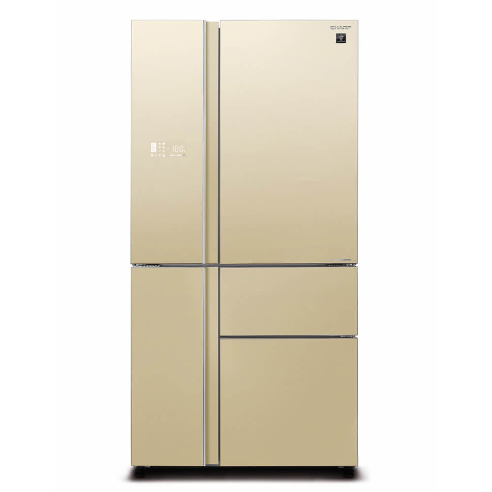 מקרר שארפ 5 דלתות בנפח 668 ליטר דגם SHARP SJ-R9730 | מקררים ומקפיאים | זכוכית גוון שמפניה
